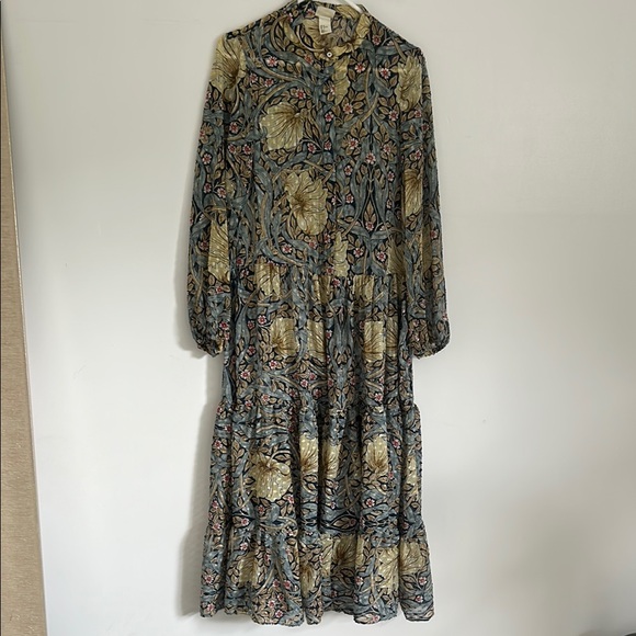 H&M | Dresses | Hm Morris Co Floral Long Sleeve Maxi Dress | Poshmark